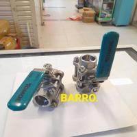 Jual Ball Valve Tomoe 3/4" Inch DN 20 Socket Weld 3piece Body SS 316 SW ...