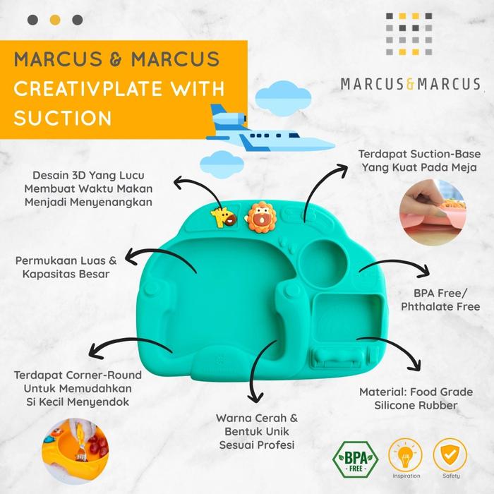 Jual Marcus & Marcus Creativplate With Suction - Silicone Plate Pilot ...