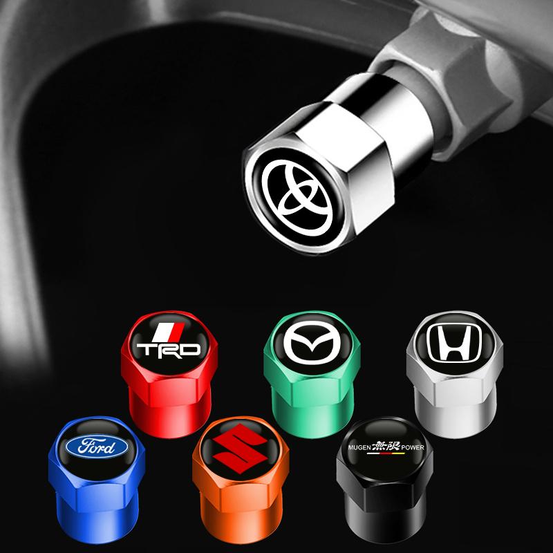 4pcs Aluminum Tire Wheel Rims Valve Stem Cover Caps Car Toyota - TikTok ...