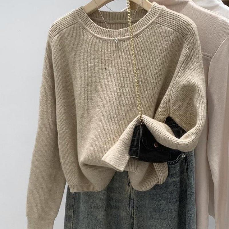 Loose and Idle Western Style Inner Wear Sweater Women's Autumn - TikTok ...