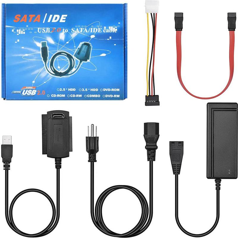 USB to IDE Sata IDE to USB Adapter Conversion Sata External Optical ...