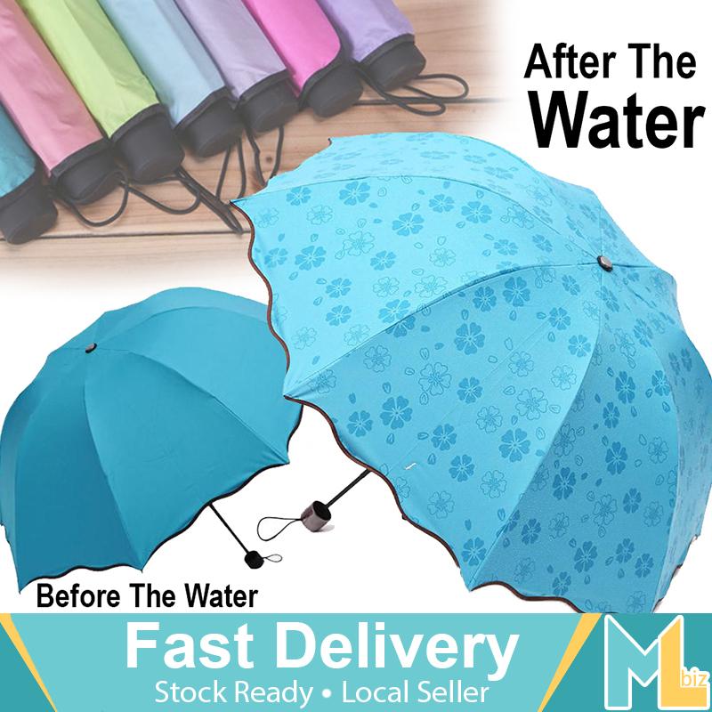 Bunga Ajaib Payung Lipat Wanita Gadis Fesyen Warna Pastel Anti - TikTok ...