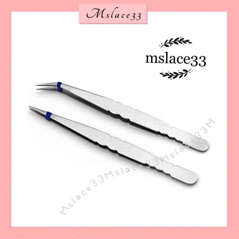 Tweezer Bent/ Penyepit Benang/ Stainless Steel Tweezer/ Plastic ...