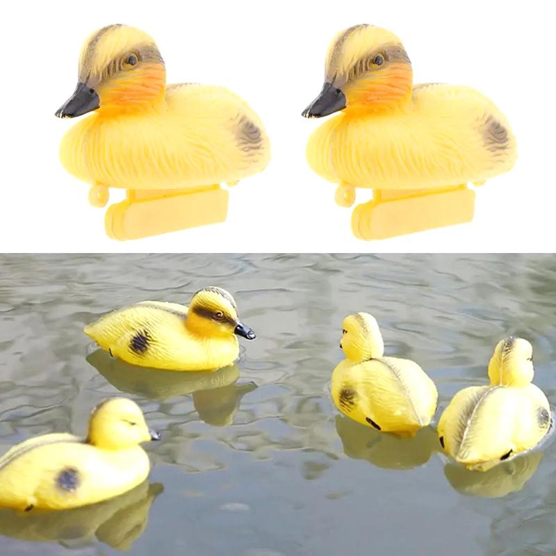 Floating Duck Ducklings Pond Statue Ornament Plastic Duck Decoy ...