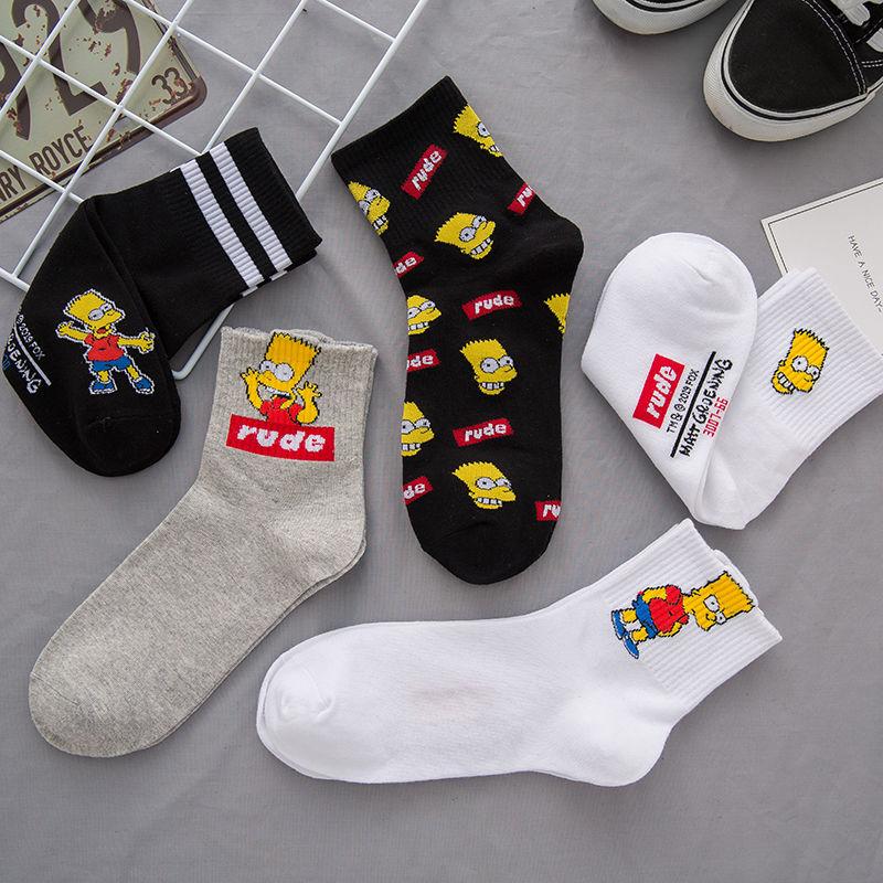 Stokin Pertengahan Betis Gaya Korea, Untuk Pasangan, Kartun Simpson ...