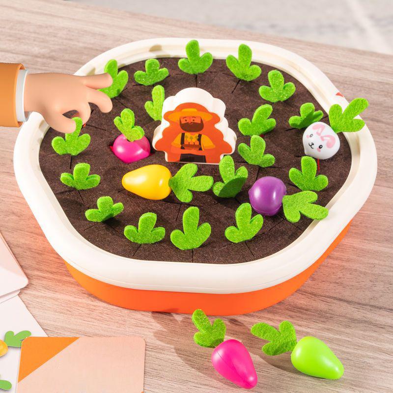 Fun Carrot Harvest Toy Memory Game Color Classification Matching ...