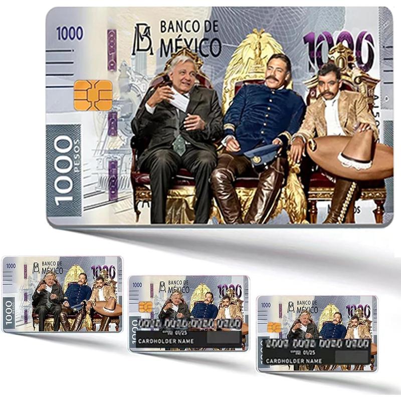 Amlo Peso Card Stickers Personalizing Skins | Removable Sli - TikTok Shop