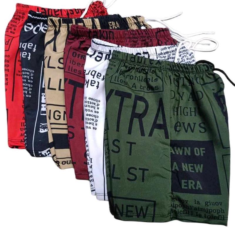 6pcs nah! (1-3yers old)Taslan short news papers design - TikTok Shop ...