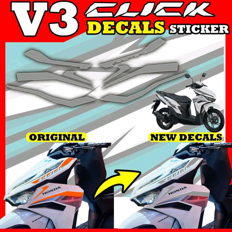 Cover UP decals for Honda click 125 Version 3 Decals for click - TikTok ...