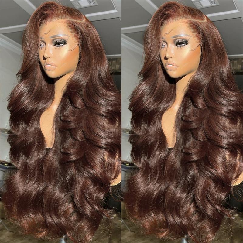 Bling Hair Chocolate Brown 13x4 13x6 HD Lace Front Wigs Huma - TikTok Shop