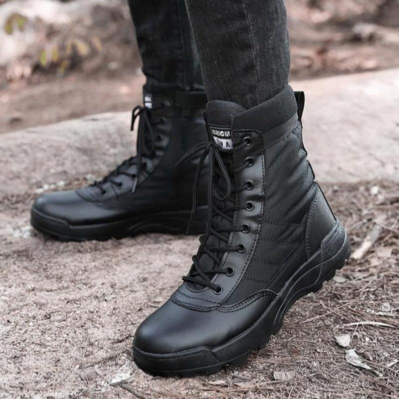 Tactical Shoes Men's Durable Tactical Boots Hiking Shoes Outdoor ...