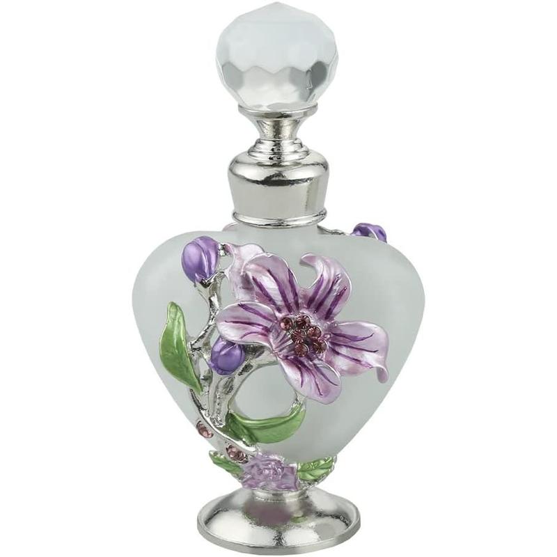 Perfume Bottles, Refillable Empty Glass Bottle Decorative Spray Bottle ...