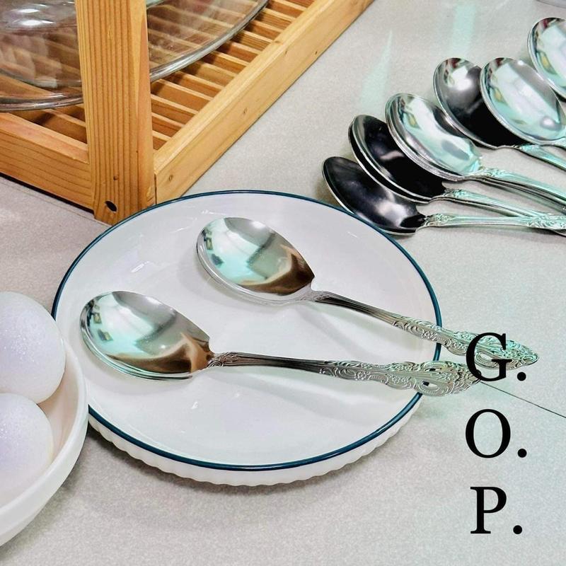 Stainlees serving spoon 6 pcs per pack - TikTok Shop Philippines