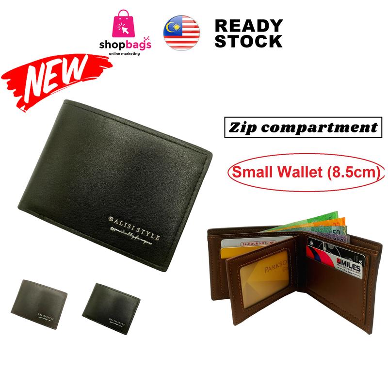 PU Leather Small Wallet For Men Dompet Untuk Lelaki ShopBags - TikTok ...