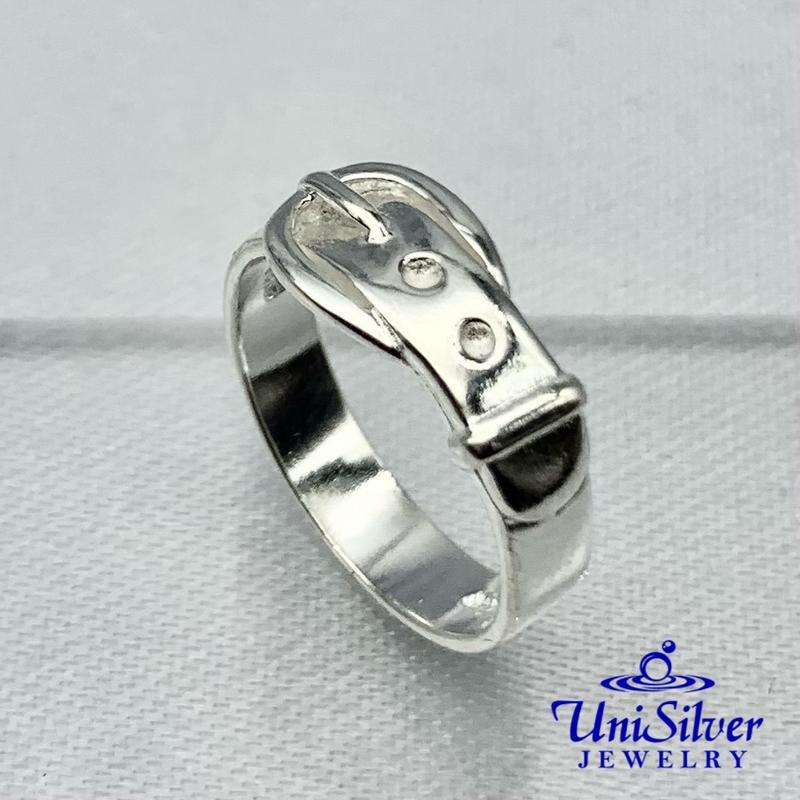 Unisilver 925 Sterling Silver Belt Buckle Ring (LR934-1001) - TikTok ...