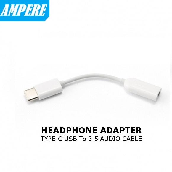 Jual Converter audio type C to aux 3.5mm USB C HEADSET JACK ADAPTER ...