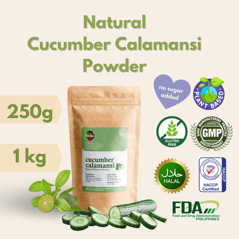Bunga Natural Unsweetened Cucumber Calamansi (250g or 1kg, Juice ...
