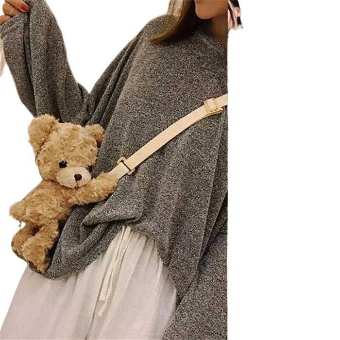 Promo Tas Selempang Boneka BERUANG Merangkul / Tas Bulu / Tas Boneka ...