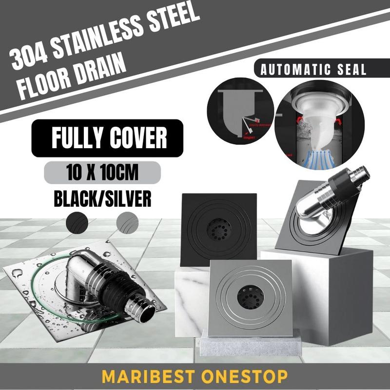 304 Stainless Steel Fully Cover Floor Drain Anti Leak Washin - TikTok ...