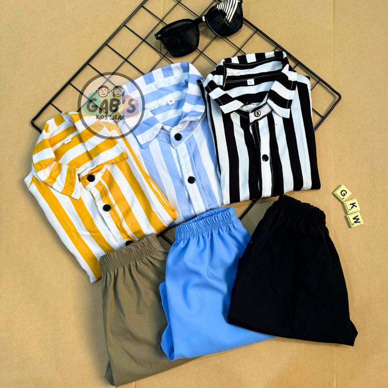 Stripes - Twinning Button Down Polo Shirt for Kids and Adults - TikTok ...