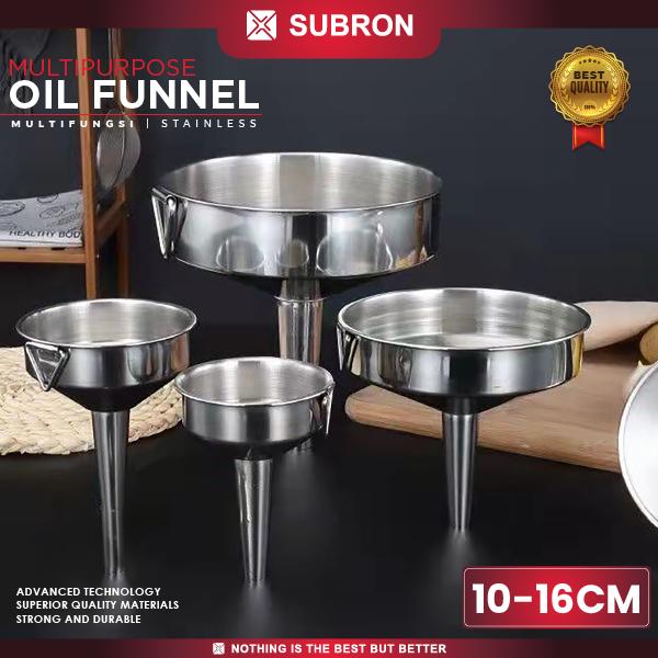 Promo SUBRON Corong Stainless Gagang Serbaguna 10cm 12cm 14cm 16cm ...