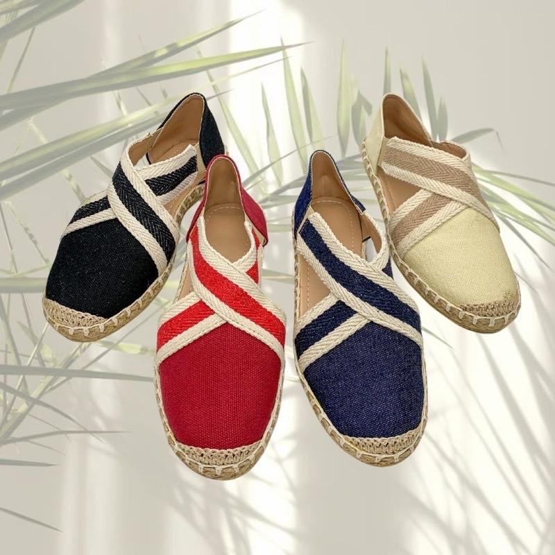 CRISSY criss-cross flat abaca espadrilles - Liliw-made shoes - TikTok Shop Philippines