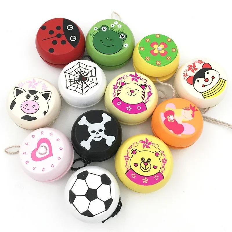 Children Yoyo Ball Cute Animal Prints Wooden Yoyo Toys Ladybug - TikTok ...