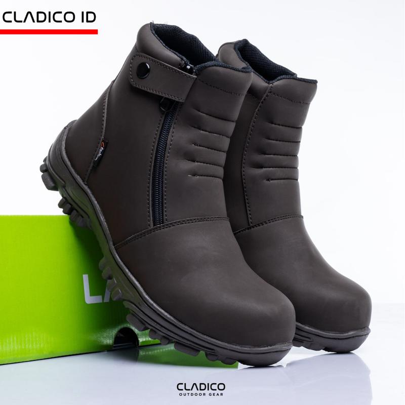 Sepatu Safety Boots Pria Ujung Besi Tanpa Tali Kerja Lapanga - Shop ...