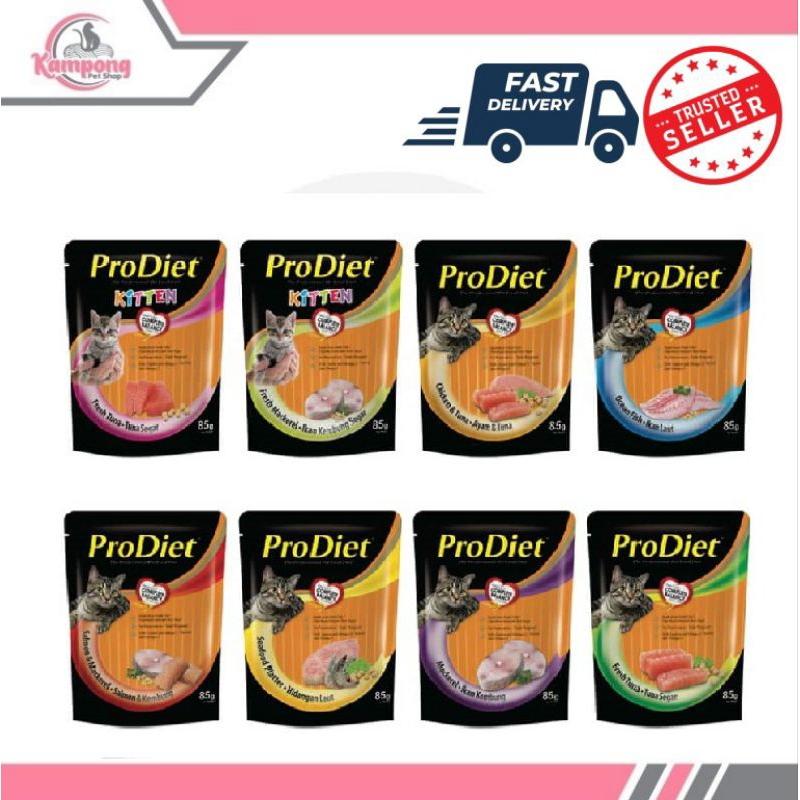 Prodiet Pouch (85g)/Wet Food-ChickenTuna,Kitten Tuna, Mackerel ...