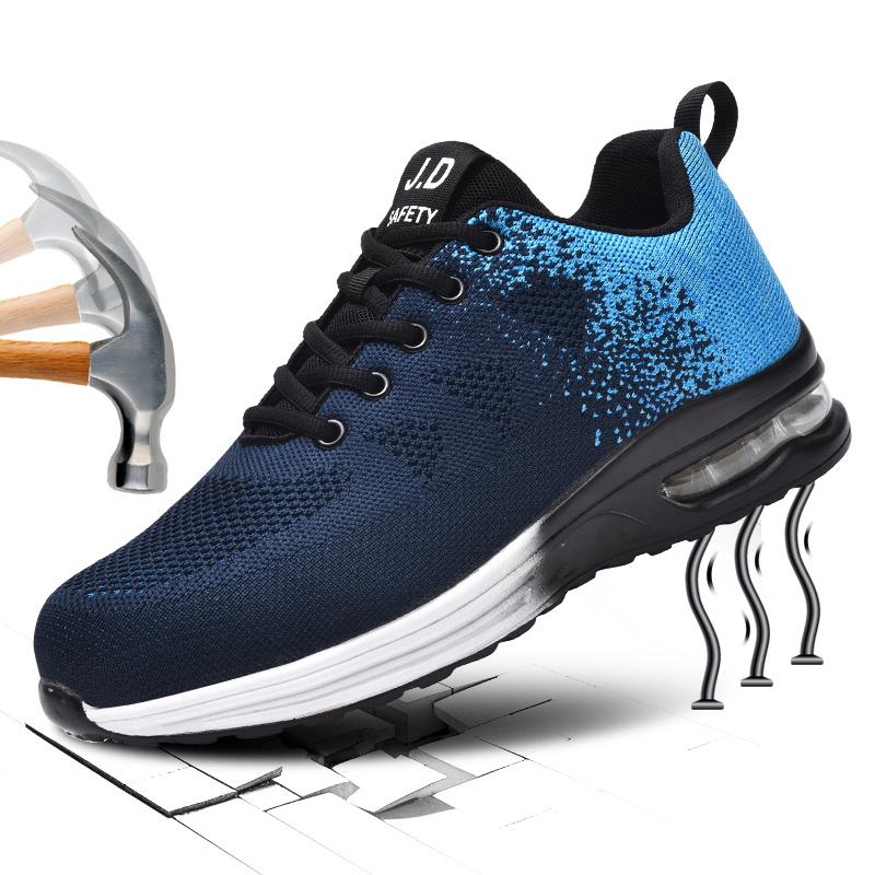 Men's Safety Shoes Anti-smashing Anti-puncture Steel Toe Wor - TikTok ...