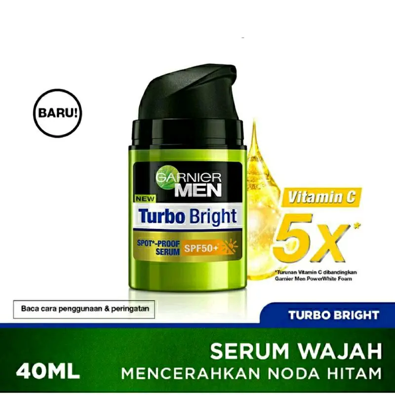 Garnier men Turbo Bright Spotless Serum SPF 50+ PA++++ 40ml - Shop ...