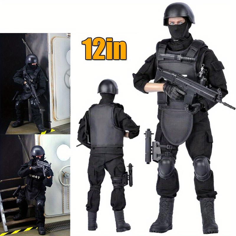 1:6 Scale SWAT Soldier Action Figures Model Removable Accessories Toy ...