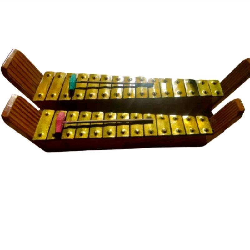 Gamelan Mini Saron Plat Isi 15 Nada Musikal Pendidikan Set Hadiah Set ...