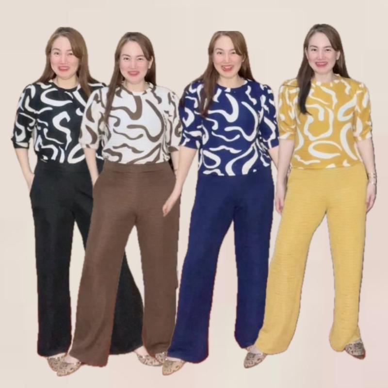 IRISH terno puff blouse and pants - TikTok Shop Philippines