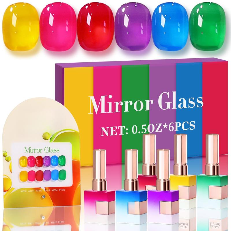 6 count 15 ML Gel Polish Set Same Color Same Bottle Soak Off Gel Polish ...