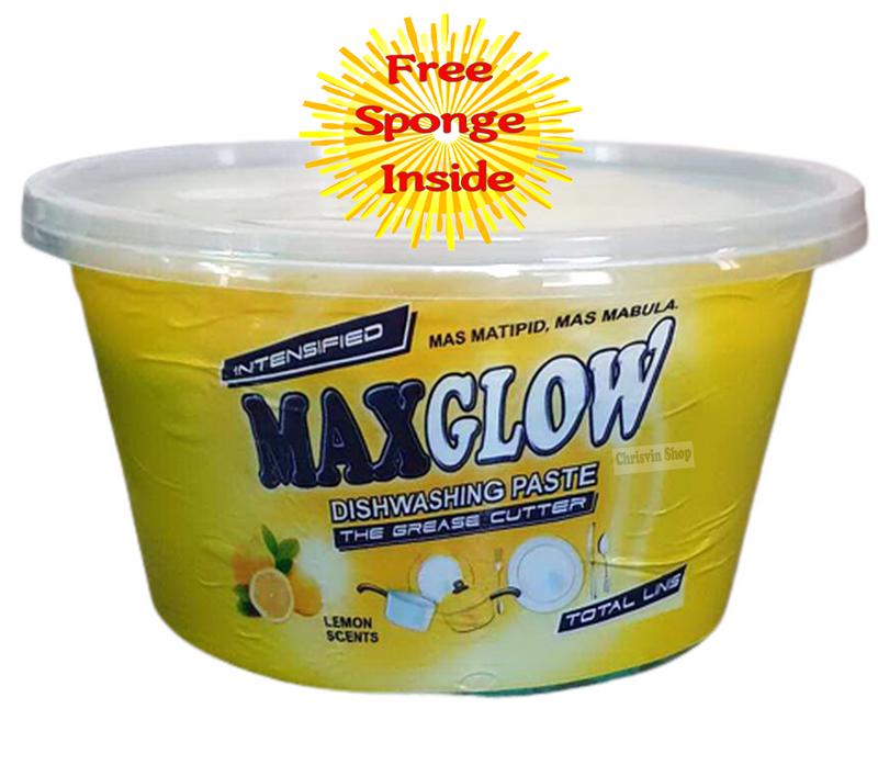 Maxglow Dishwashing Paste Anti-grease with Free Sponge Insid - TikTok Shop Philippines