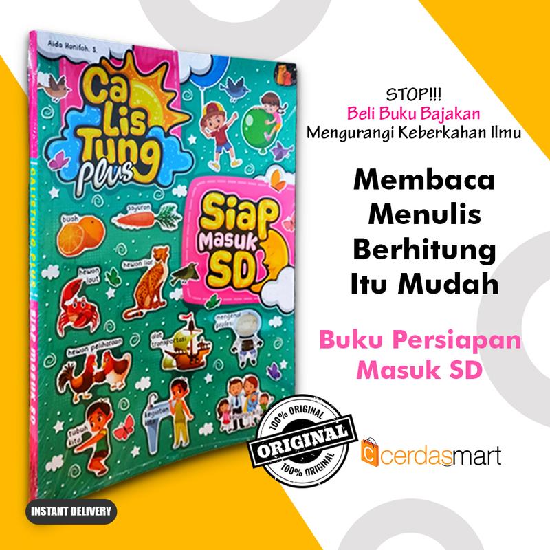 BUKU CALISTUNG SIAP MASUK SD BELAJAR MENULIS HURUF DAN ANGKA BEST ...
