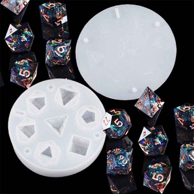 【QL】 Silicone Resin Mold for Dice Making Diy Dice Making Kit - TikTok ...
