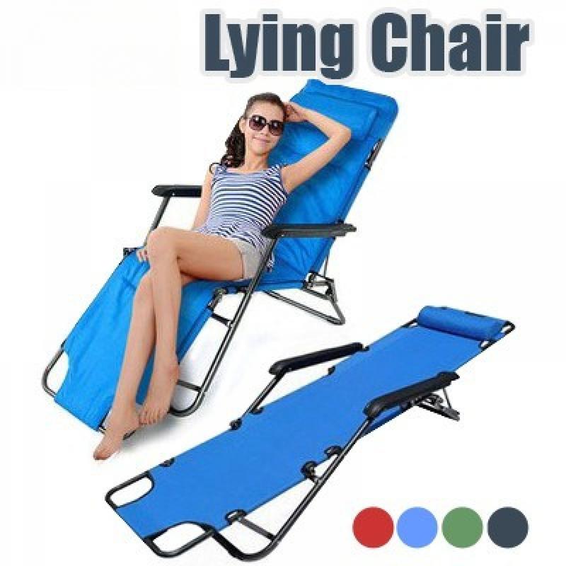 Foldable Lying Chair Portable Outdoor Indoor Sofa Bed Reclining ...