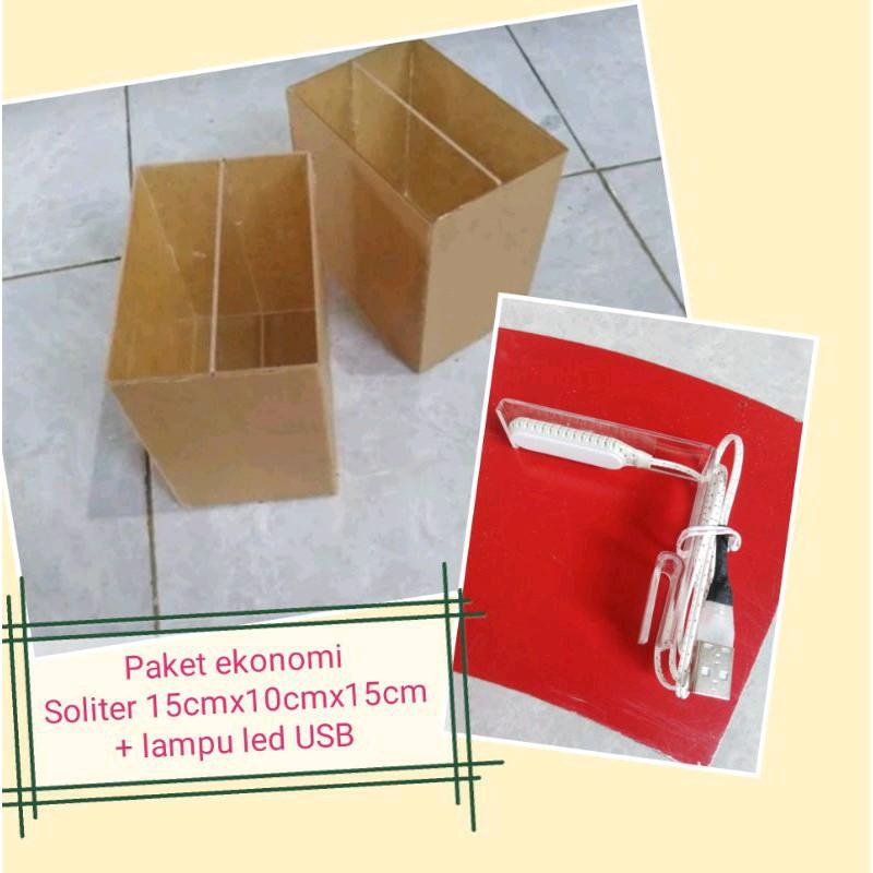 Aquarium soliter Akrilik 15 cm x 10 cm x 15 cm dan lampu paket - Shop ...