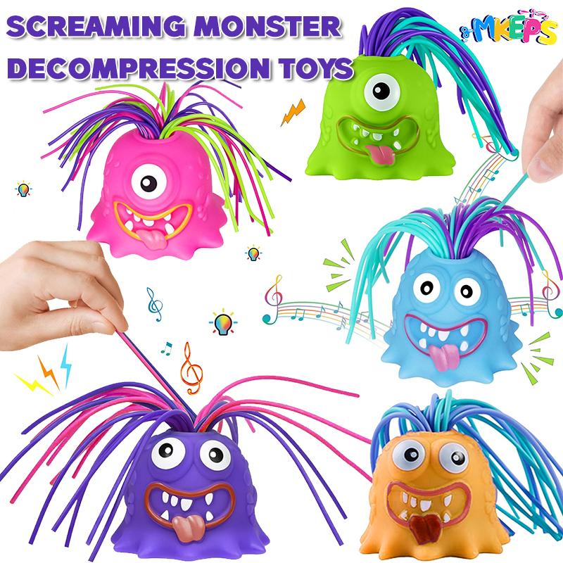 Stress Relief Toys Funny Hair-Pulling Screaming Monster Fidget - TikTok ...