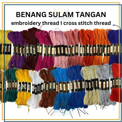 (1 unit) Benang sulam tangan/cross stitch threadBenang Sulam - TikTok ...