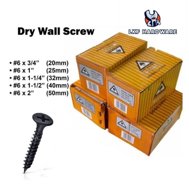 [1 KG ] ACE Brand Black Drywall Screw/ Partition Screw /Skru - TikTok ...