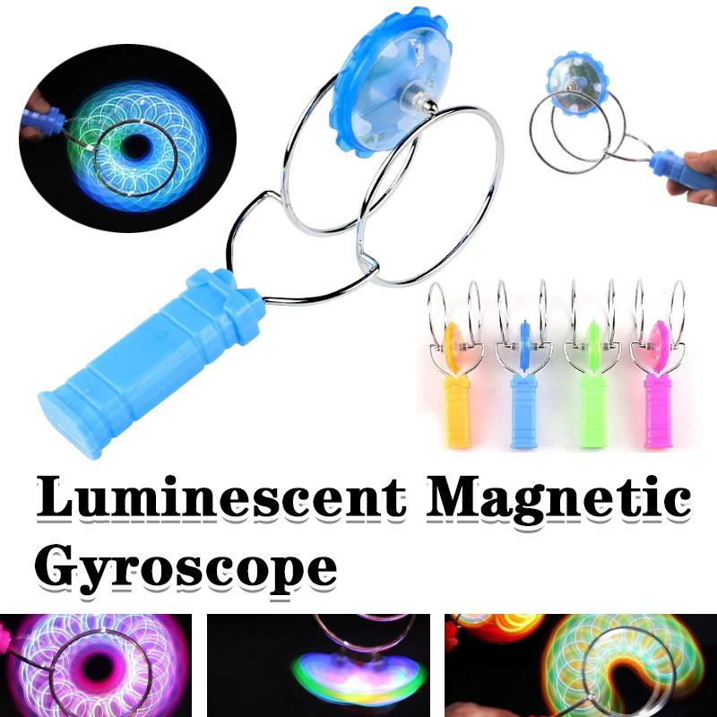 Magnetic LED Colorful Light Gyro Wheel Magic Spinning Gyro Yo-Yo ...