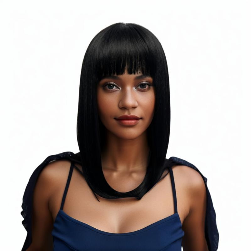 Lady Mom Wig Sheath Women's Long Hair Long Straight Hair Cover - TikTok ...