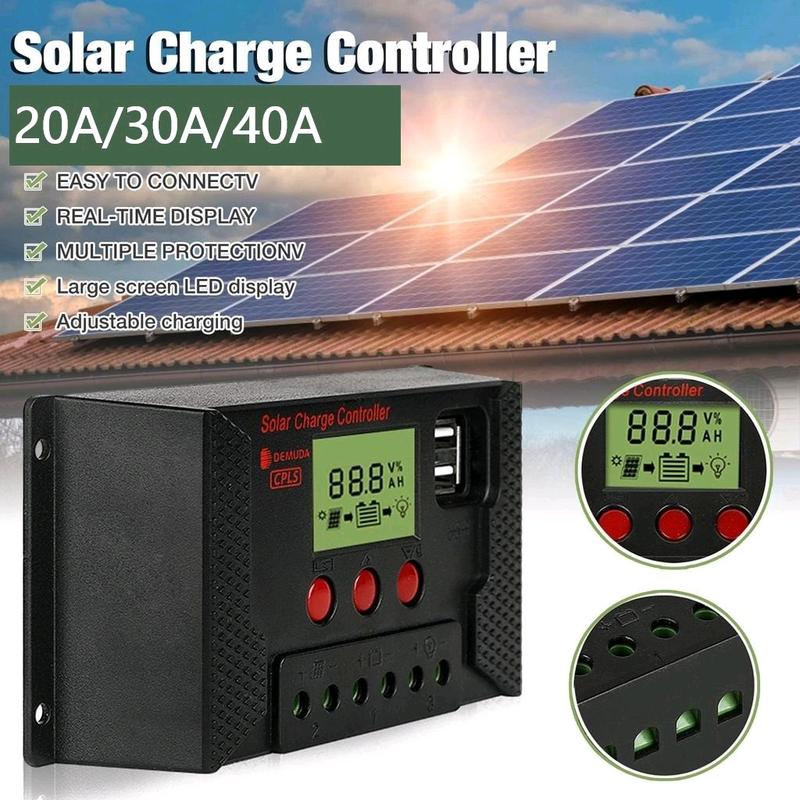 Solar Carge Controller Pwm Automatic Recognize 12V/24V 40A Alat - Shop ...