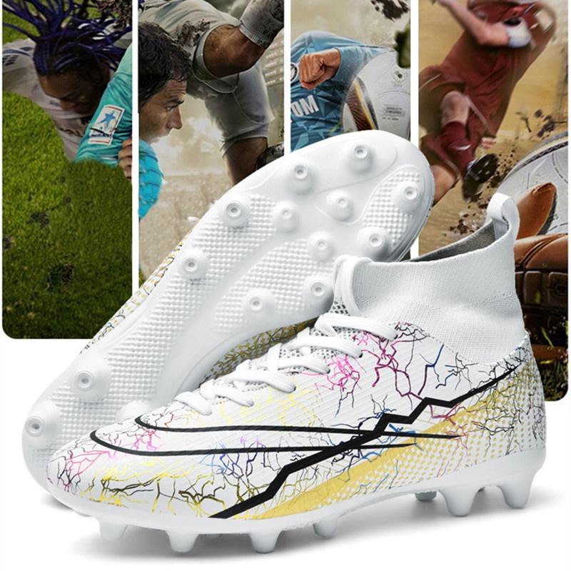 Size 32-47 Youth Football Boots Spike Football Boots High-To - TikTok ...