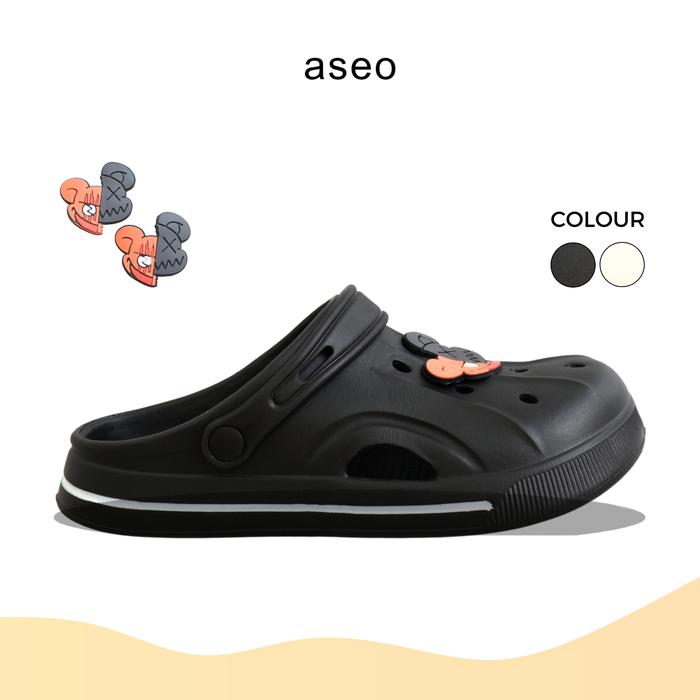 Promo Aseo Sandal Pria Wanita Couple Dewasa Baim Clog Terbaru Lebaran ...