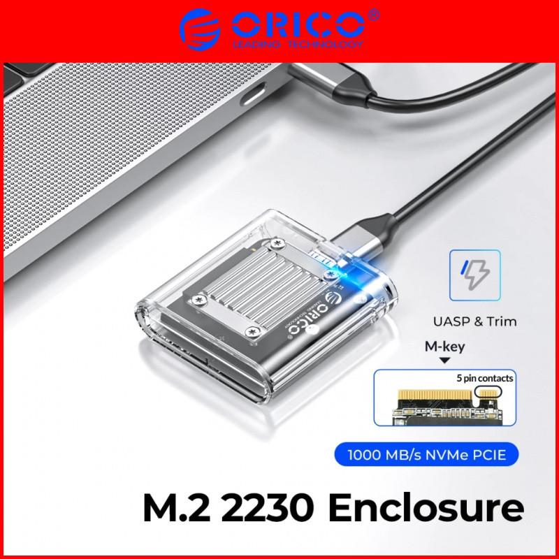 M.2 NVMe SSD Enclosure, ORICO, 2230 NVMe Case, อะแดปเตอร์ภายนอก ...
