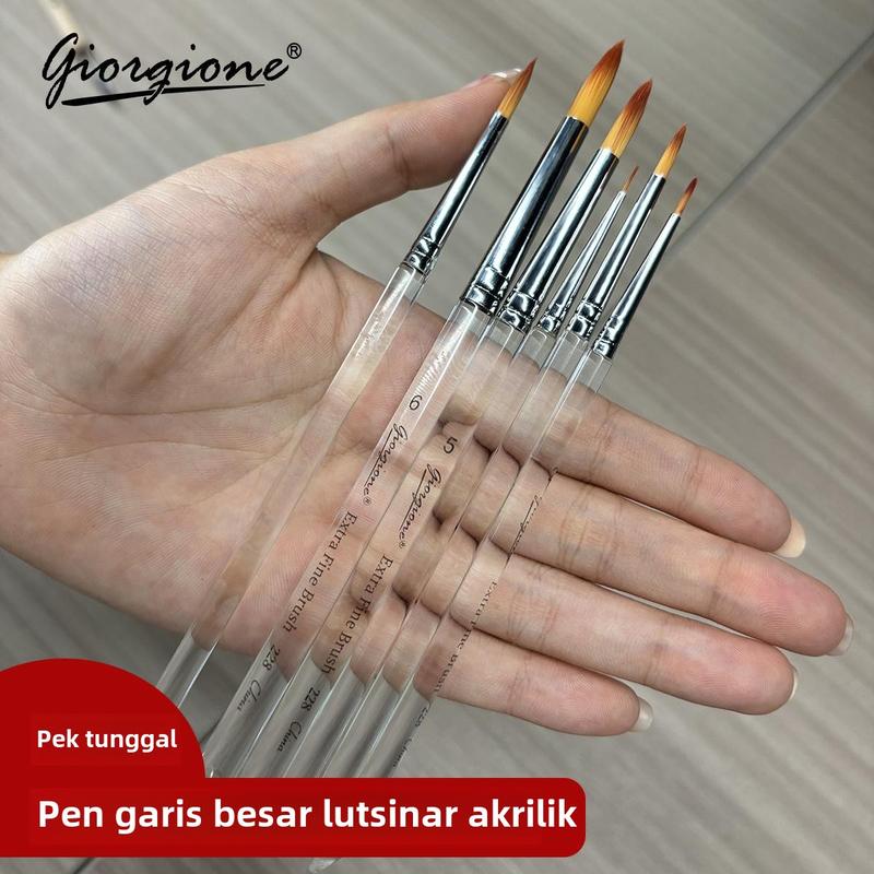 Pemegang Akrilik, Giorgione, Berus Cat Jelas, Berus Garis Besar ...